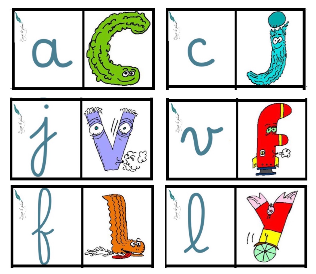 Dominos Alphas et cursives