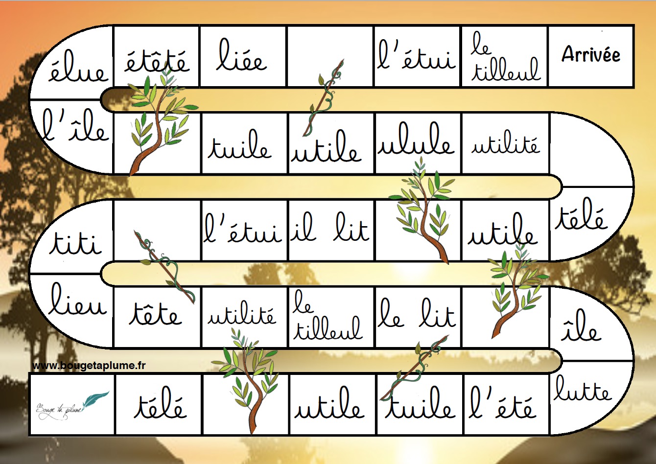 jeu de l'oie pour apprendre à écrire au CP jeu de l'oie pour apprendre à écrire au CP