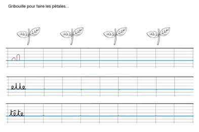 Mon cahier d'écriture pour les vacances