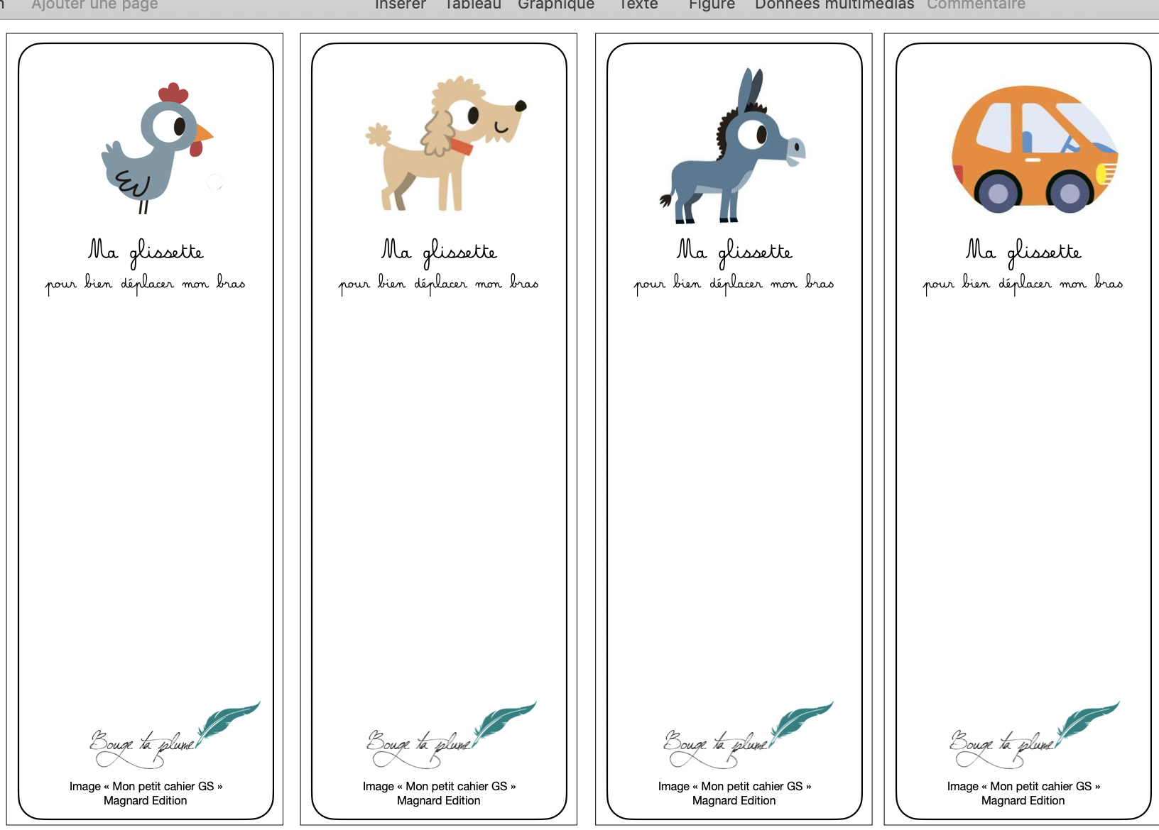 Trousse Grapho-ludik : Préparez les jeunes enfants à l'écriture cursive