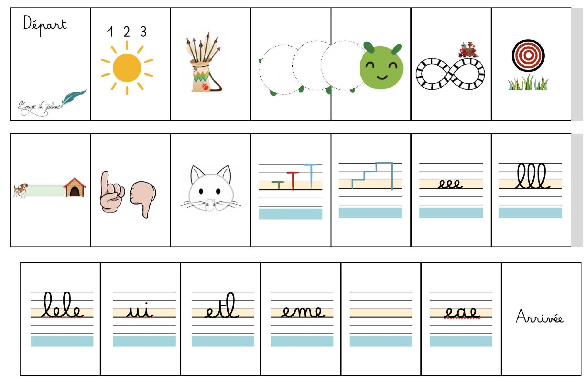 Trousse Grapho-ludik : Préparez les jeunes enfants à l'écriture cursive