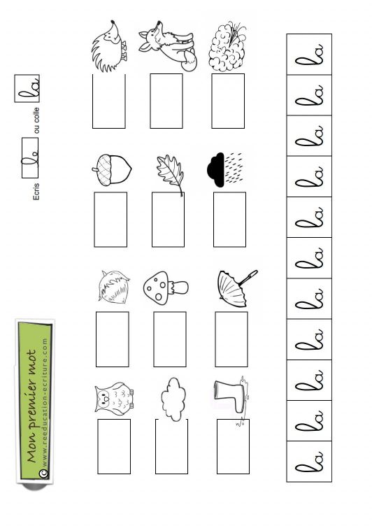 fichier écriture maternelle AUTOMNE